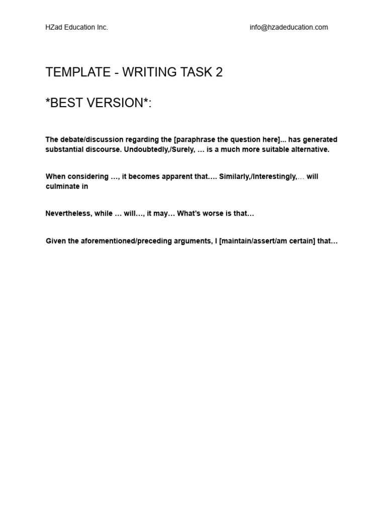 Task 2 Template 1 | PDF