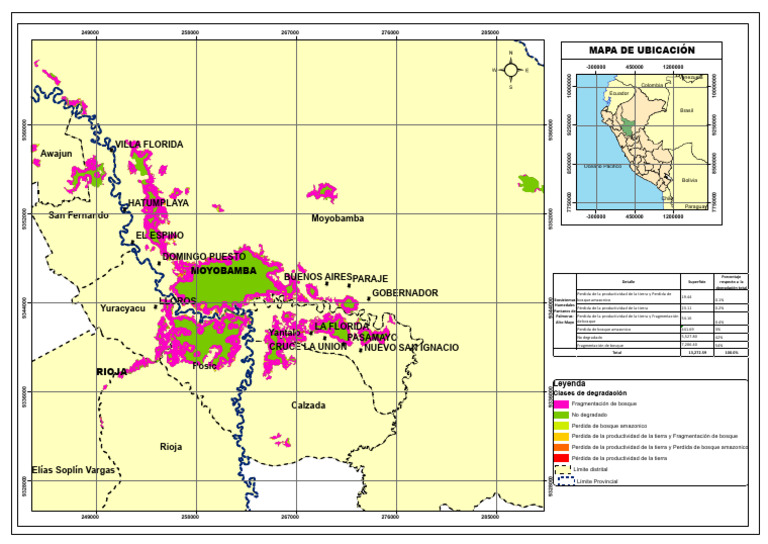 Mapa Humedales Por Clase Alto Mayo | PDF | Habitat | Ciencias de la Tierra