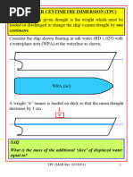 Chapter 03 - Tonnes Per Centimetre Immersion | PDF | Buoyancy | Density