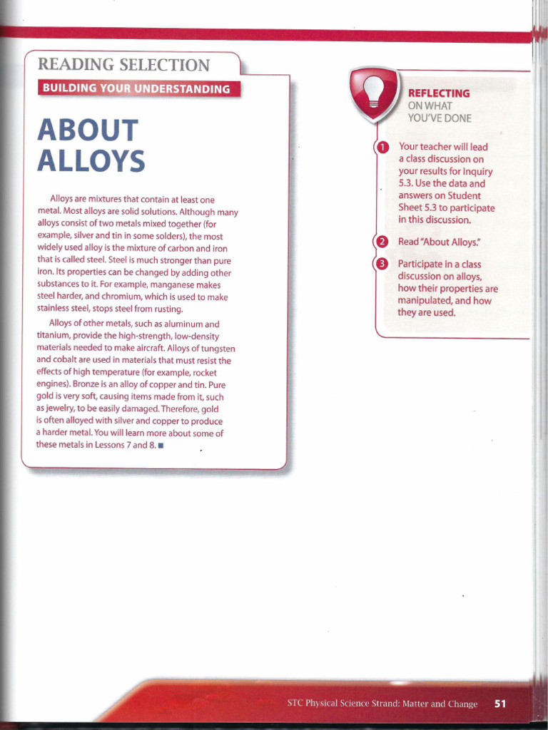 Alloys Reading | PDF