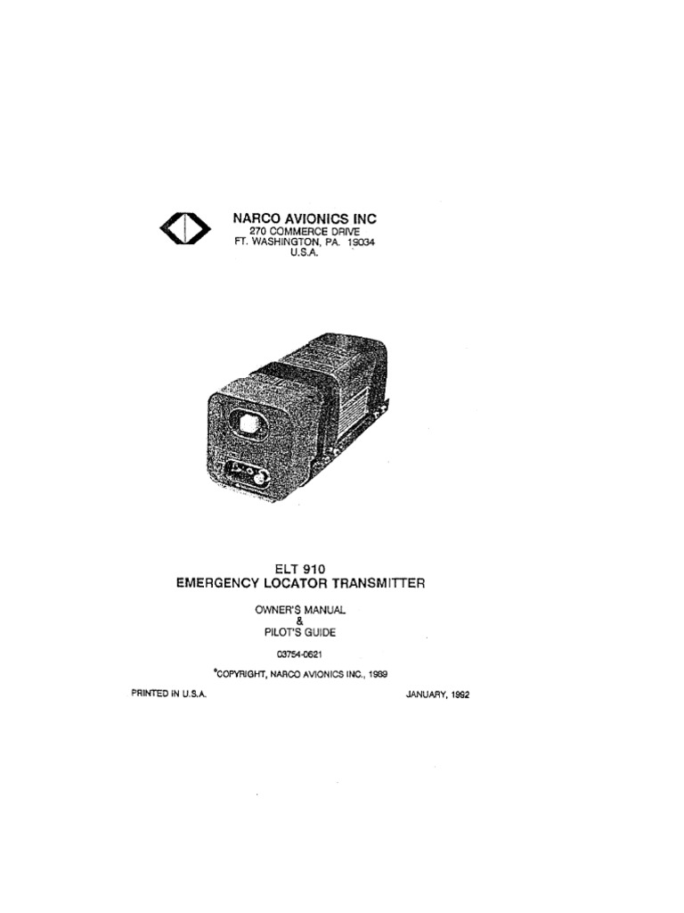 Elt 910 - Manual | PDF