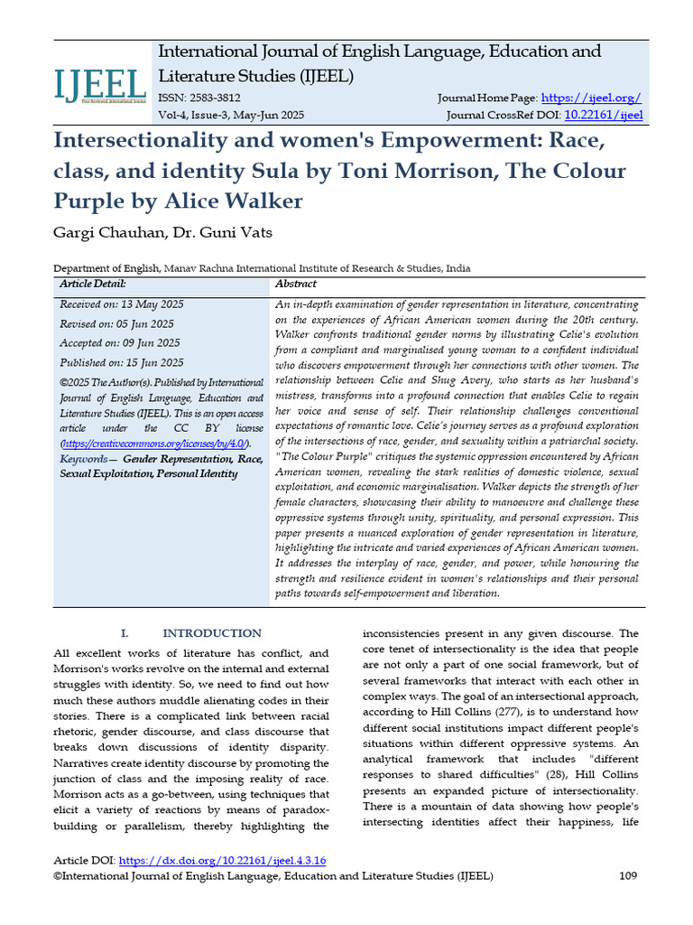 16IJEEL 0620251 Intersectionality | PDF | Intersectionality | Gender