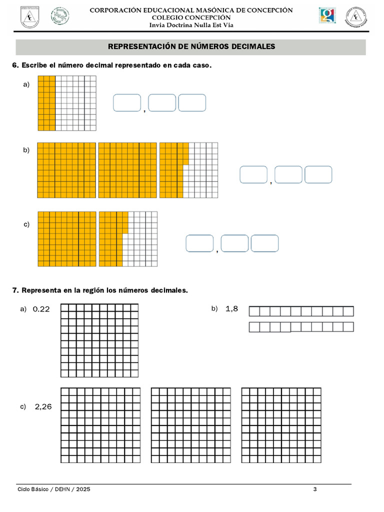Números Decimales: Representación y Equivalencias | PDF