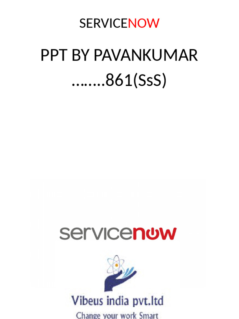 ServiceNow Overview and Foundation Course | PDF | Software As A Service ...