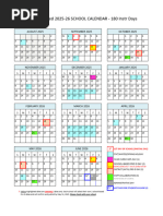 2025-2026 LISD Academic Calendar | PDF
