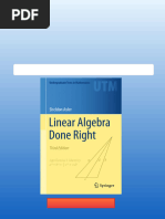 Linear Algebra Done Right Solutions Manual | PDF | Equations | Geometry