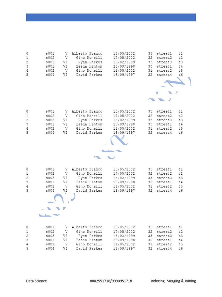 3) Indexing Merging & Joining | PDF | Computer Libraries | Science Software