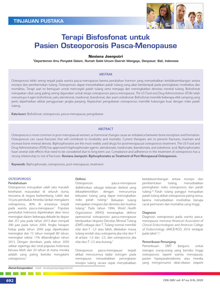 Terapi Bisfosfonat untuk Osteoporosis | PDF