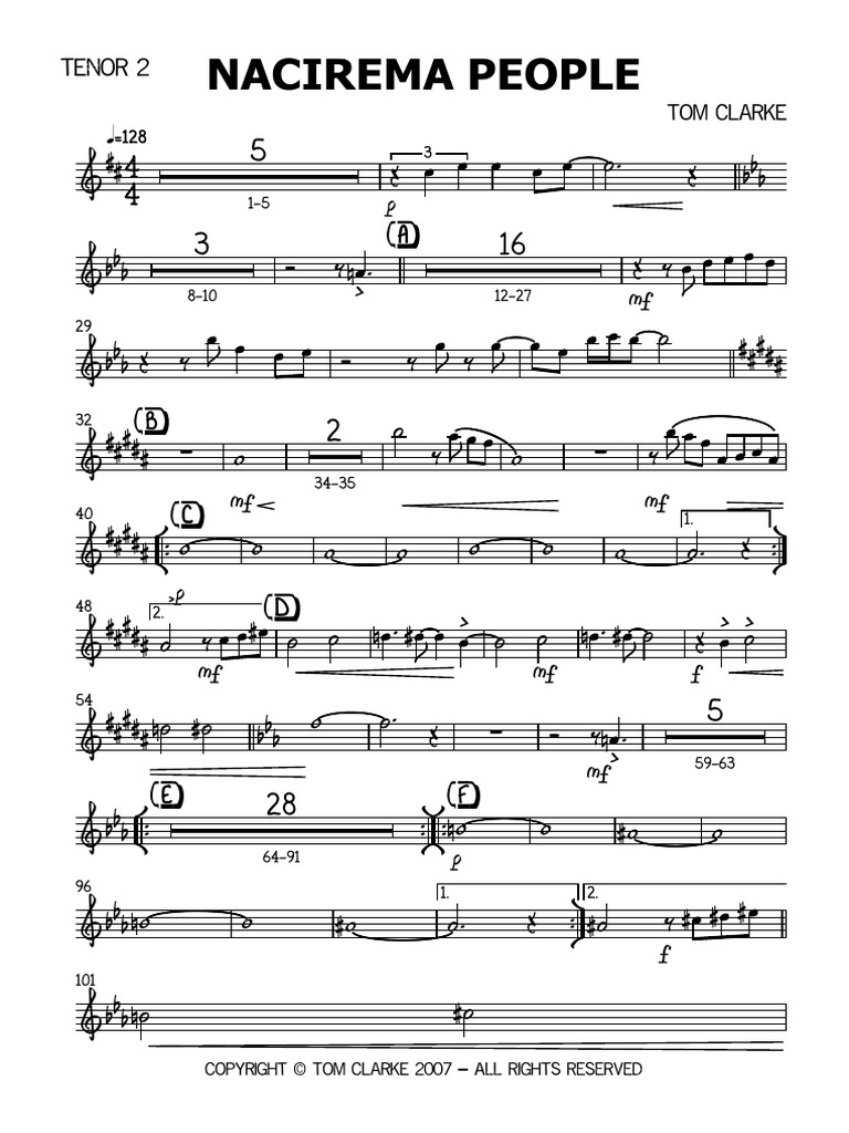 NACIREMA PEOPLE - Tenor 2 | PDF