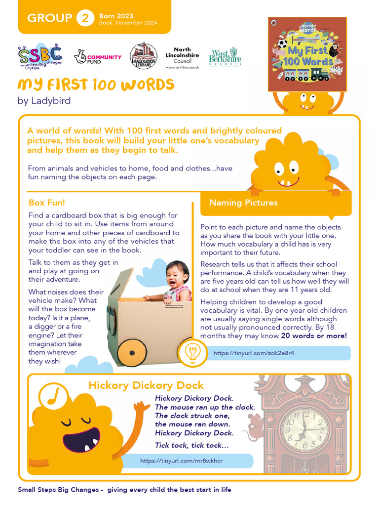 Group 2 My First 100 Words | PDF
