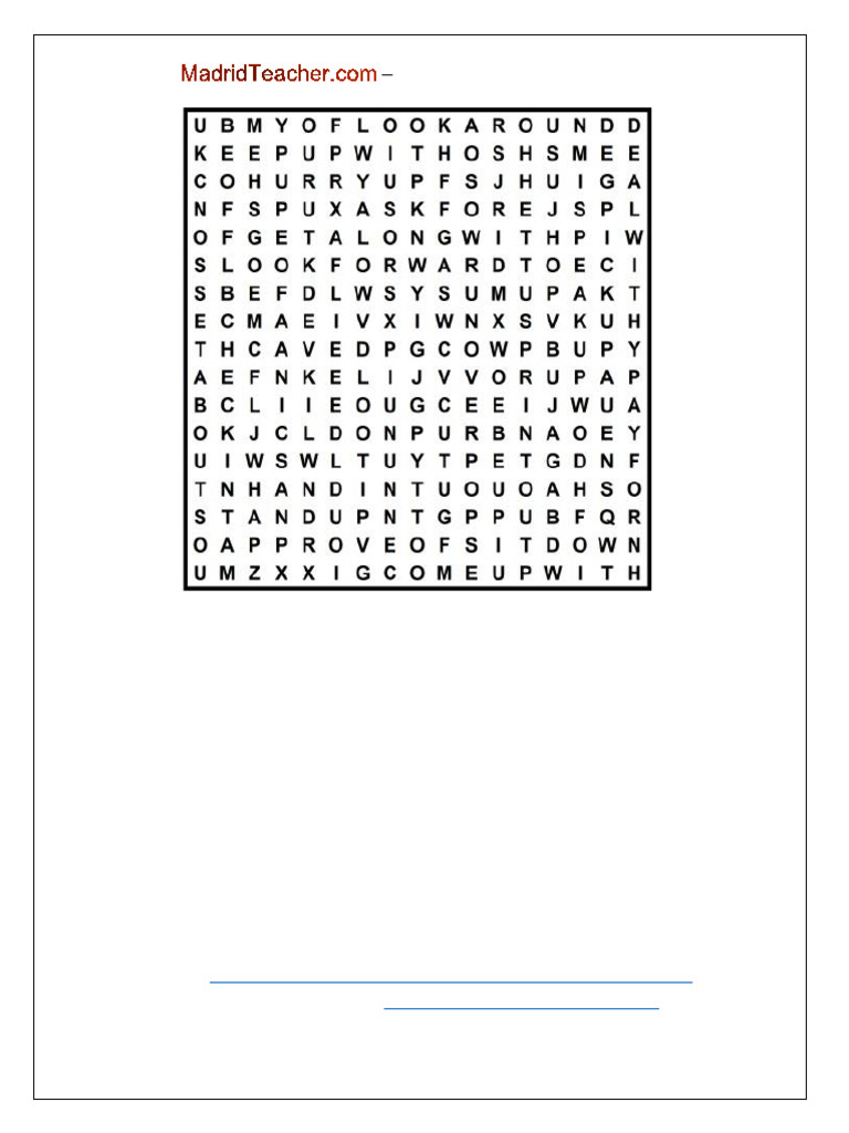 Phrasal-Verbs-Wordsearch-1 5TH | PDF