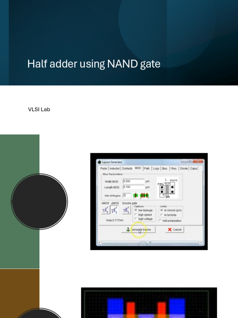 Half Adder Design with NAND Gates | PDF