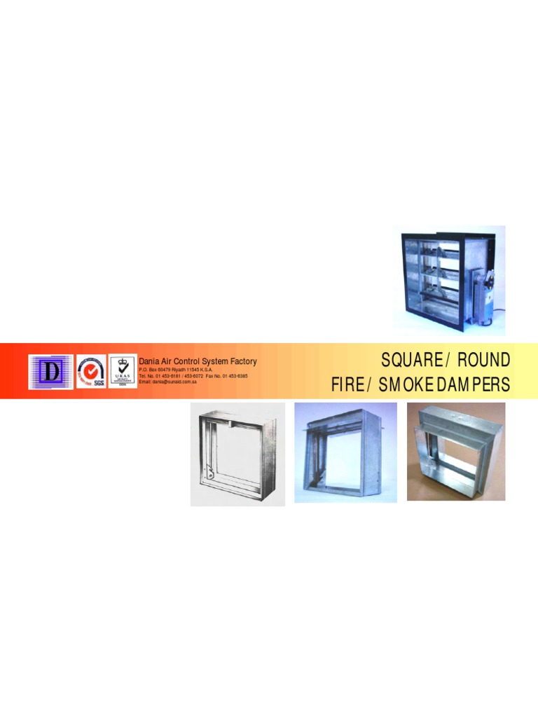 16 Fire Dampers Cat v08.PDF Dynair | PDF | Duct (Flow) | Axle