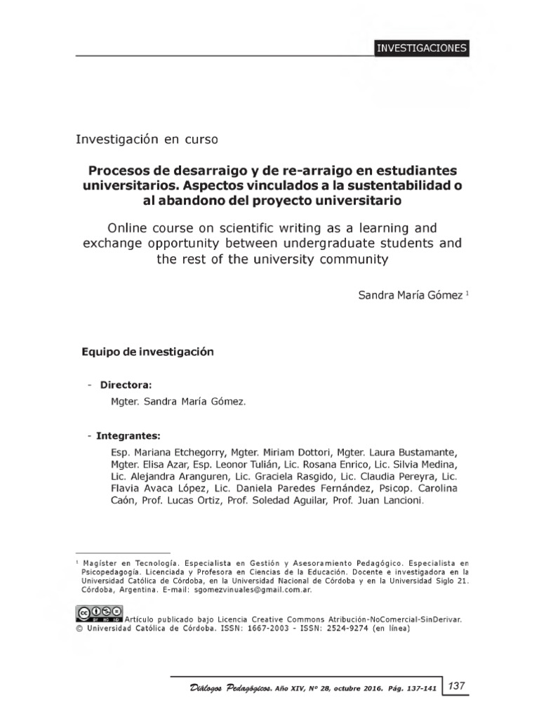 Desarraigo y re-arraigo en estudiantes | PDF | Migración humana ...