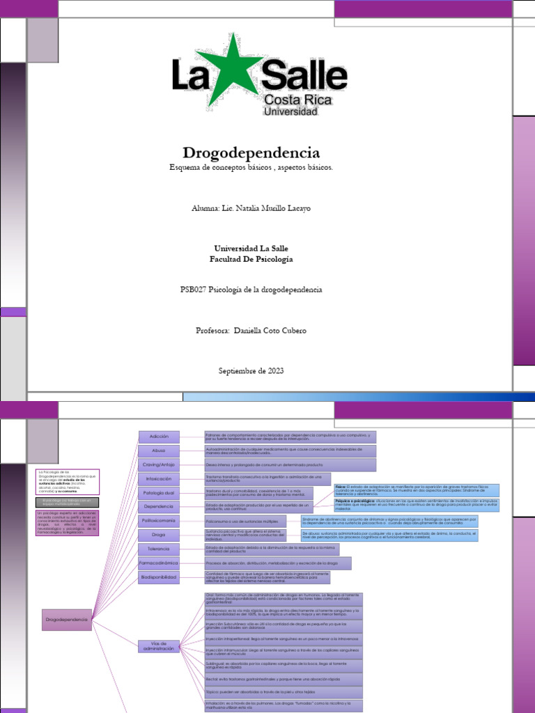 Conceptos Drogodependencia - Natalia Murillo | PDF | La dependencia de sustancias | Drogas