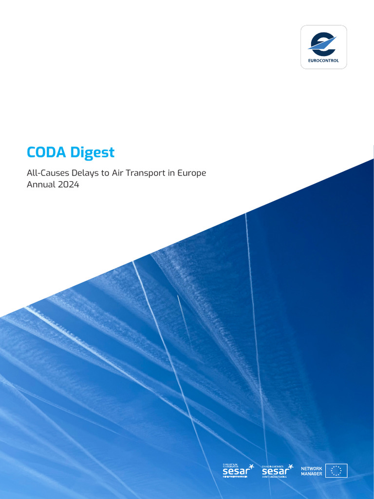 Eurocontrol CODA 2024 Delay Report | PDF | Air Traffic Control | Airport