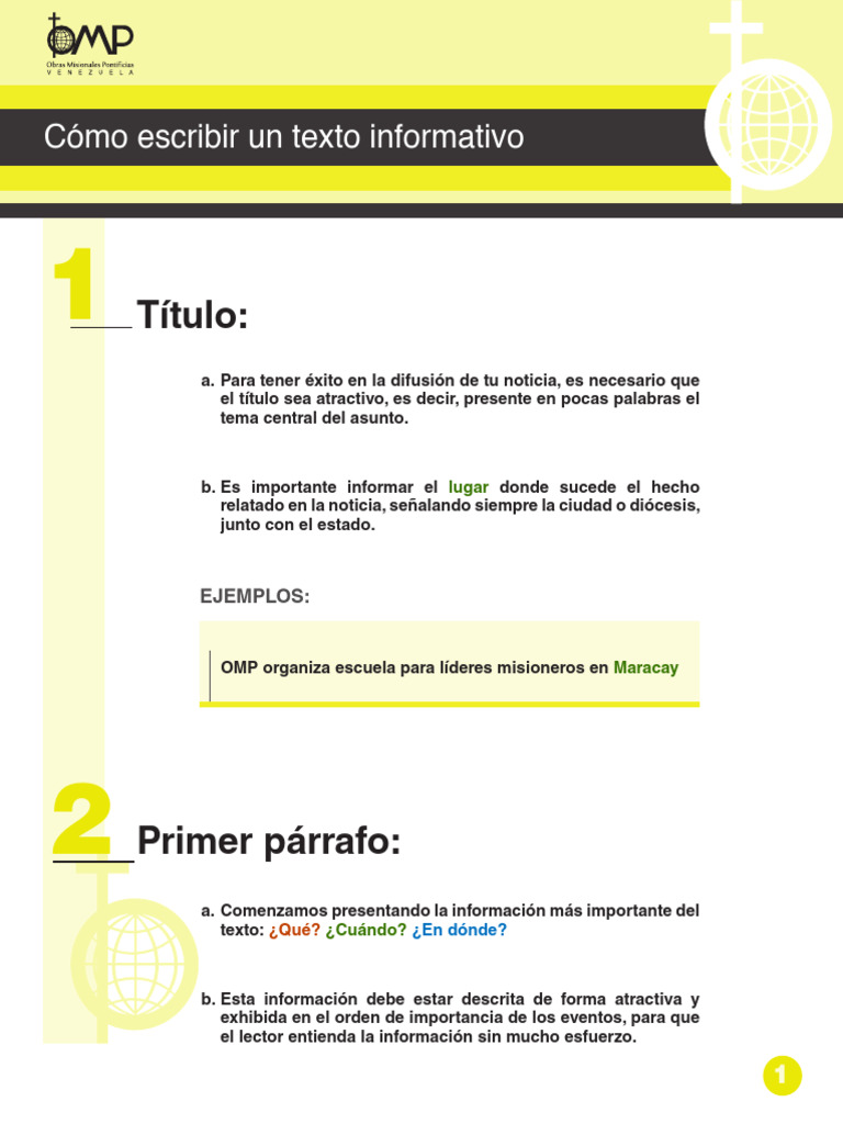 Manual Como Escribir Un Texto Informativo | PDF