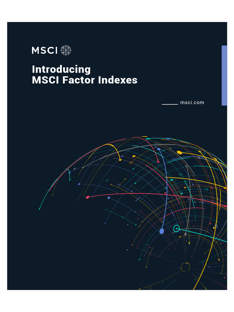 MSCI Factor Indexes Overview | PDF | Msci | Investing