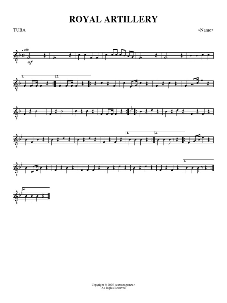 Royal Tuba - 014255 | PDF