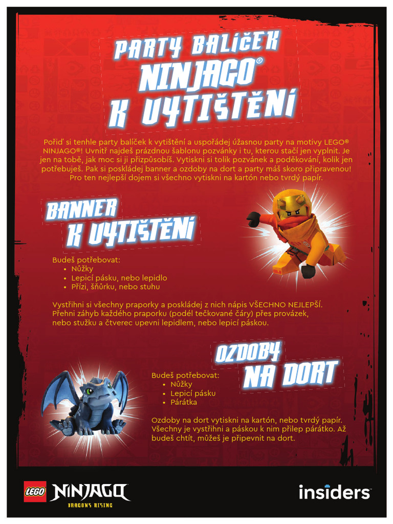 Ninjago Party Pack CS | PDF