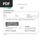 Sample IndiGo Ticket | PDF