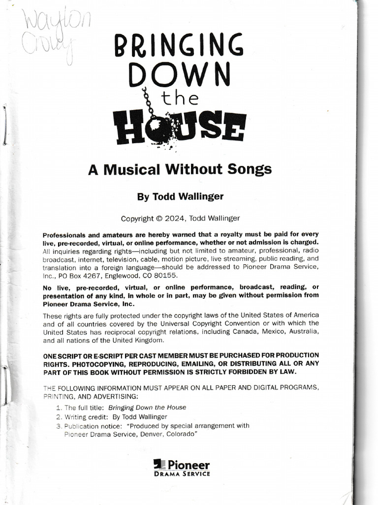 Bringing Down The House 1 | PDF