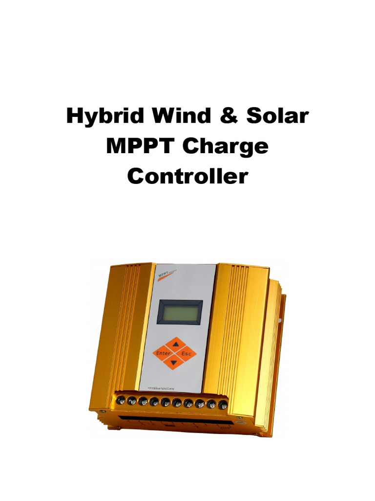 Wind Solar Hybrid Controller Manual | PDF | Solar Panel | Insulator ...