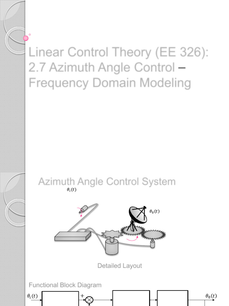 Azimuth Angle Control System Analysis | PDF | Amplifier ...