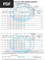 Central Railway Travelling Allowance Form | PDF | Rail Transport