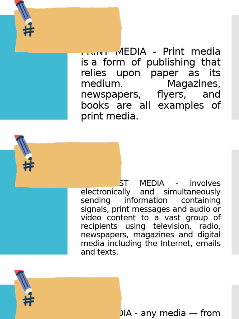 Types and Importance of Media | PDF | Mass Media | Internet