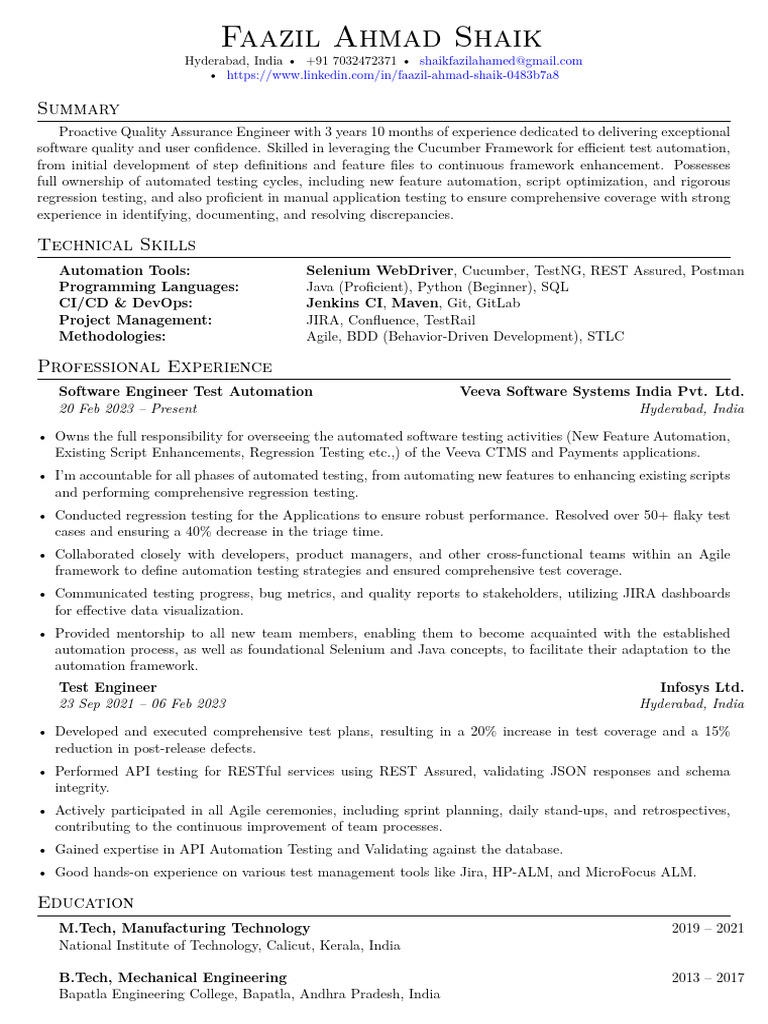 Faazil Ahmad AutomationTesting Java | PDF | Software Testing ...