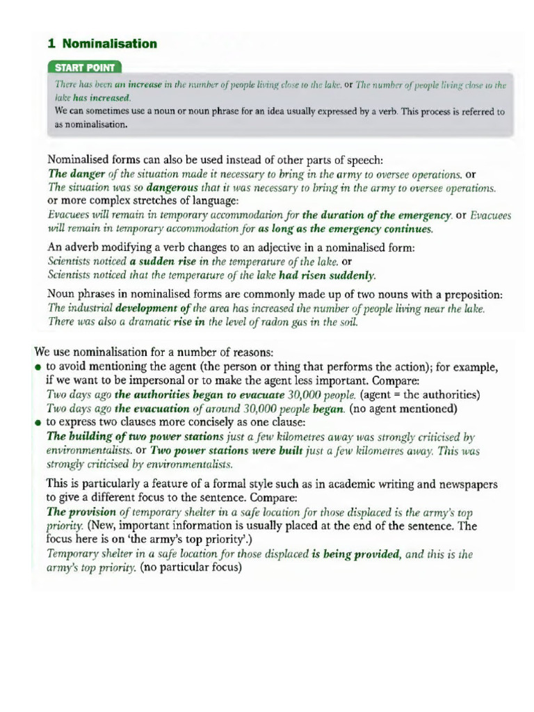 Nominalisation | PDF