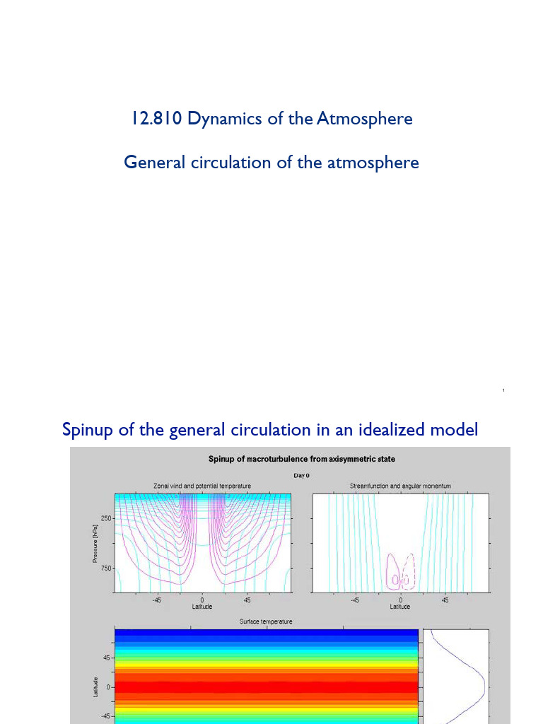 Mit12 810 s23 Circulation | PDF | Atmospheric Circulation | Troposphere