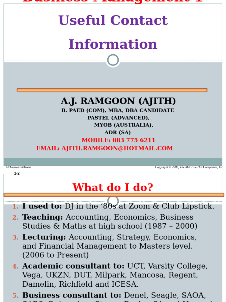 Business Management Overview and Concepts | PDF | Market (Economics) | Business Economics