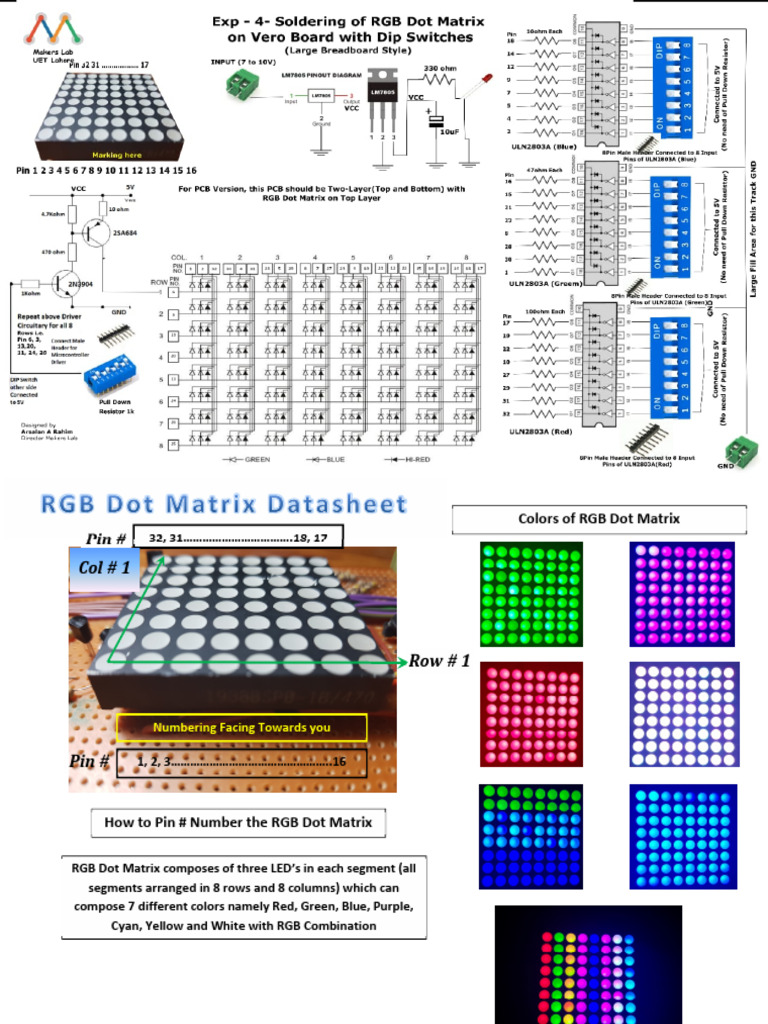 RGB Dot Matrix Datasheet | PDF