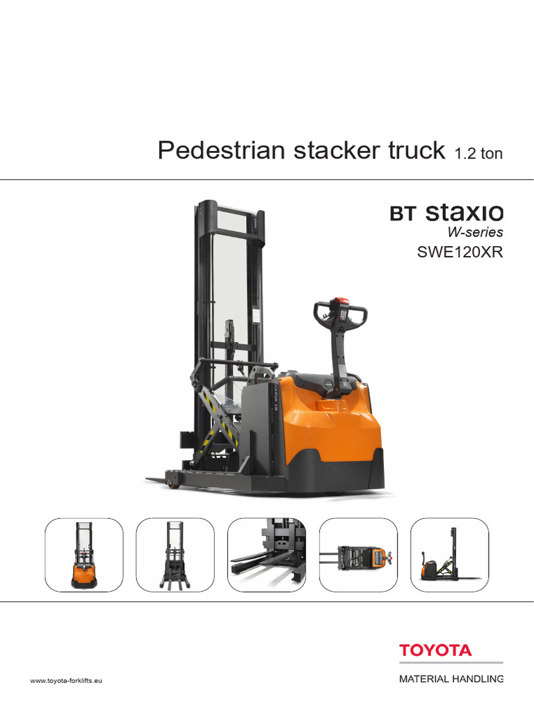 Toyota SWE120XR Pedestrian Stacker Truck | PDF | Vehicle Technology ...