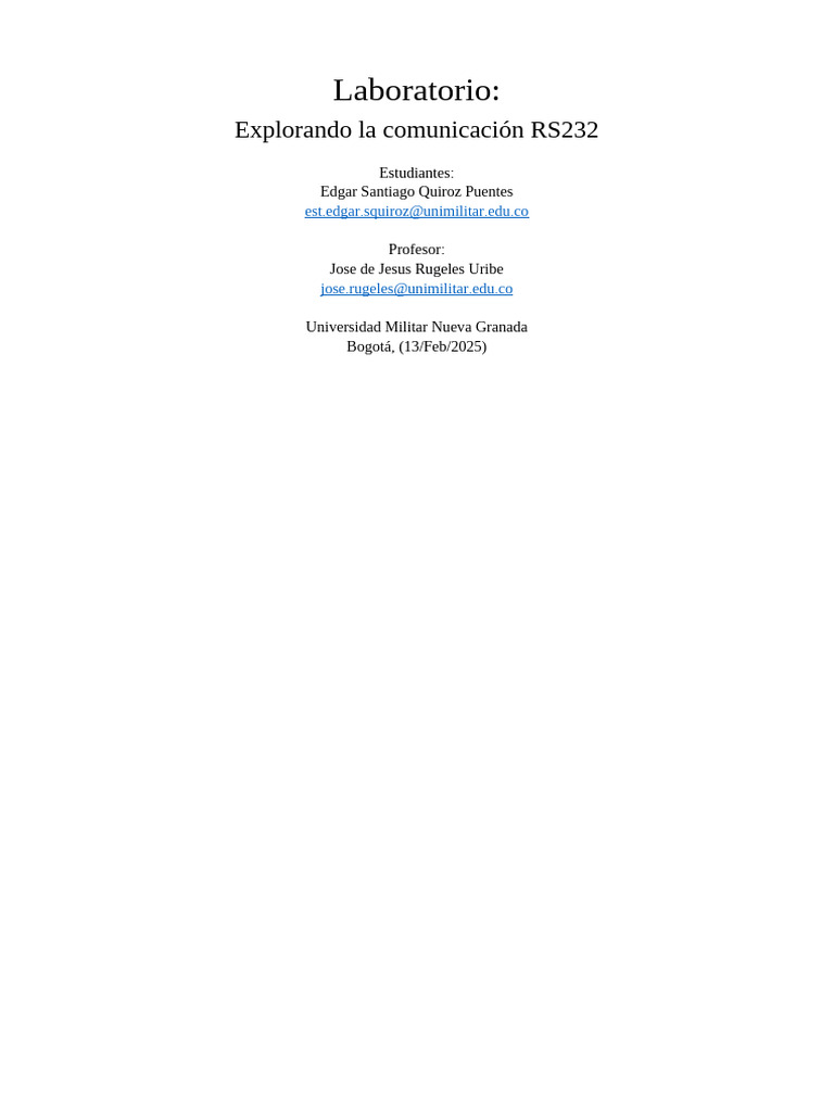 Comunicación RS232 con Raspberry Pi | PDF | Ascii | Poco