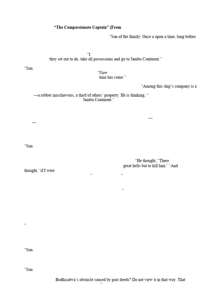 Compassionate Captain | PDF | Bodhisattva | Nāstika