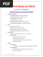 Mental State Examination MSE OSCE Checklist Geeky Medics | PDF ...