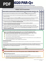 PARQPlus2025 Form Fillable | PDF | Asthma | Medical Specialties