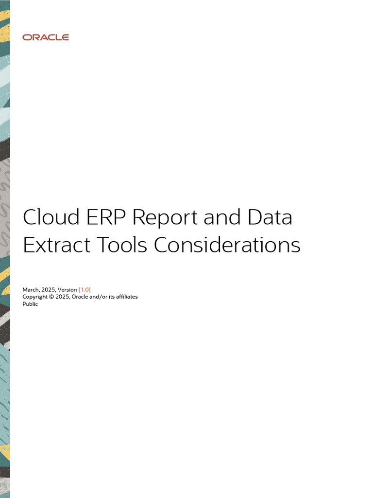 ERP Reporting and Data Extraction Guide | PDF | Cloud Computing ...