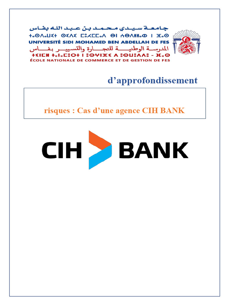 Financement bancaire des PME chez CIH Bank | PDF | Banques | Crédit