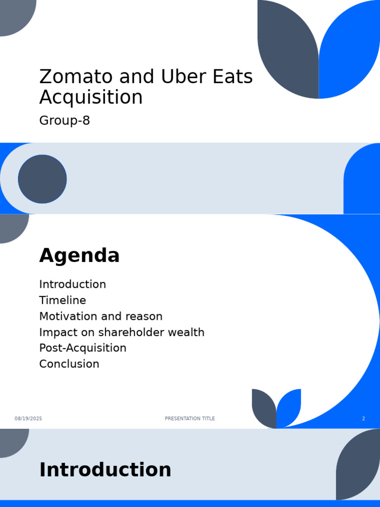 Zomato Acquires Uber Eats in India | PDF | Mergers And Acquisitions ...