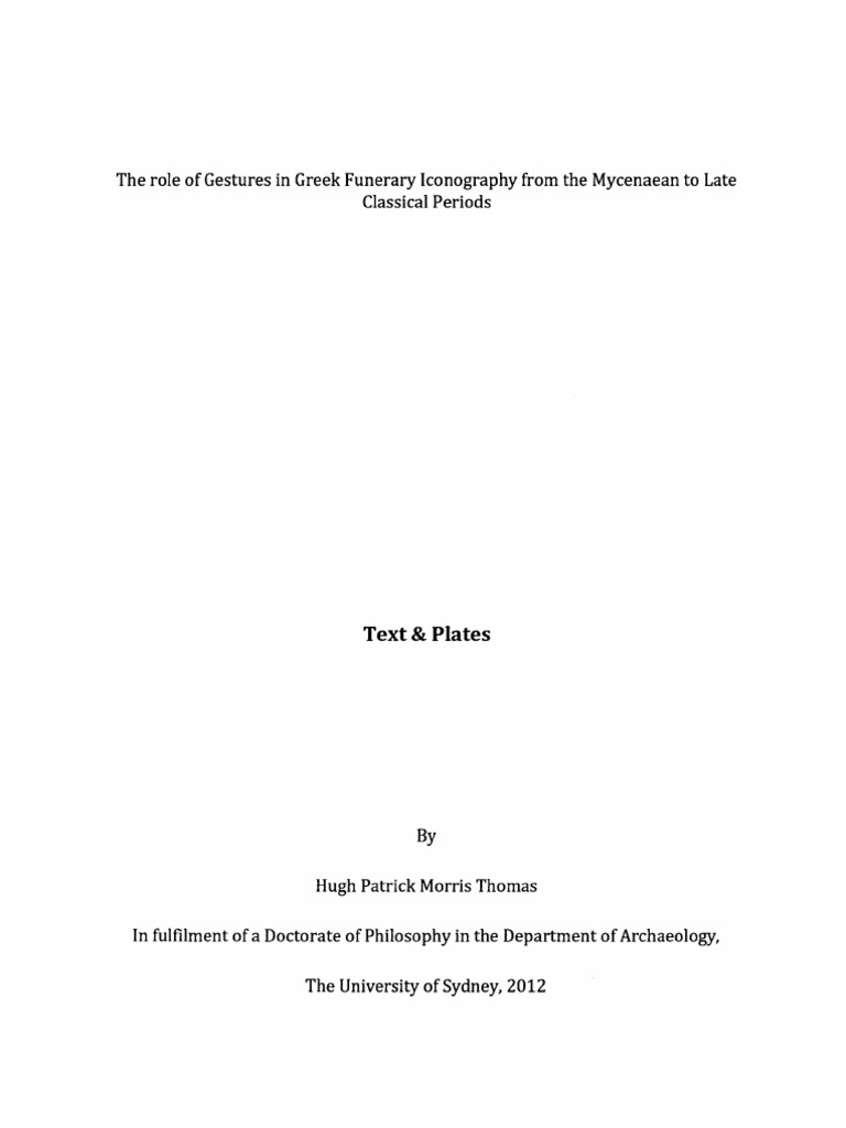 Use of Gesture in Ancient Greece | PDF | Gesture