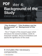 Introduction Vs Background of The Study | PDF