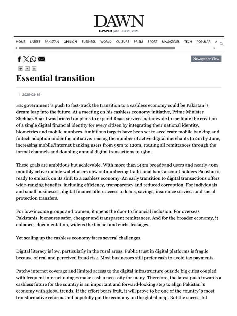 Essential transition | PDF
