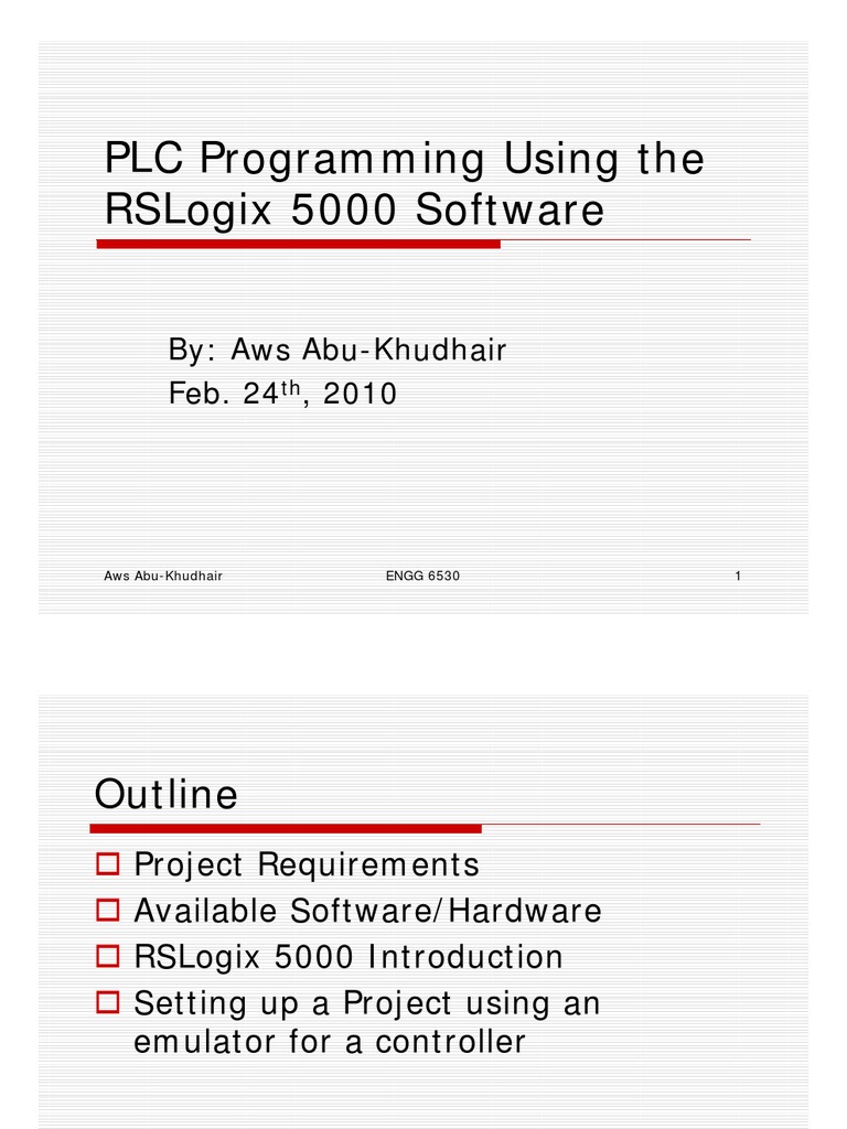 PLC Tutorial | PDF | Emulator | Programmable Logic Controller