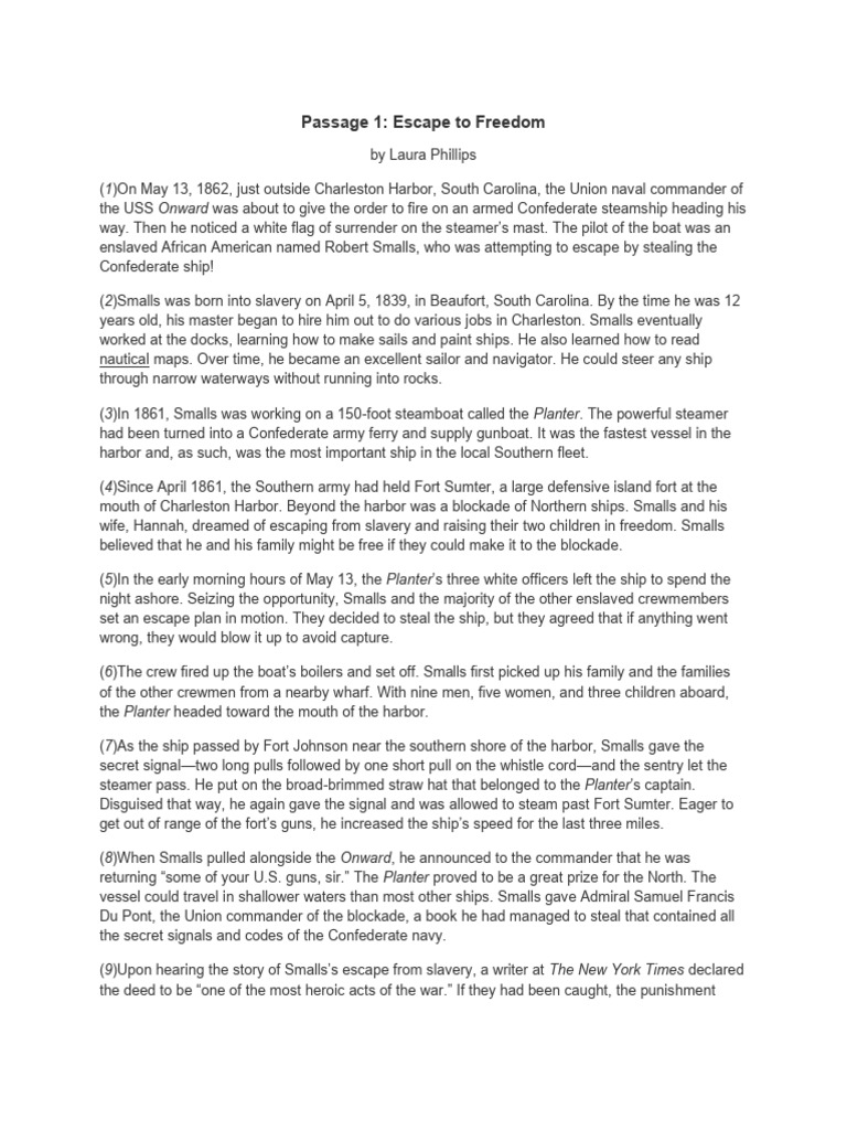 Escape of Freedom | PDF | Ships | Water Transport