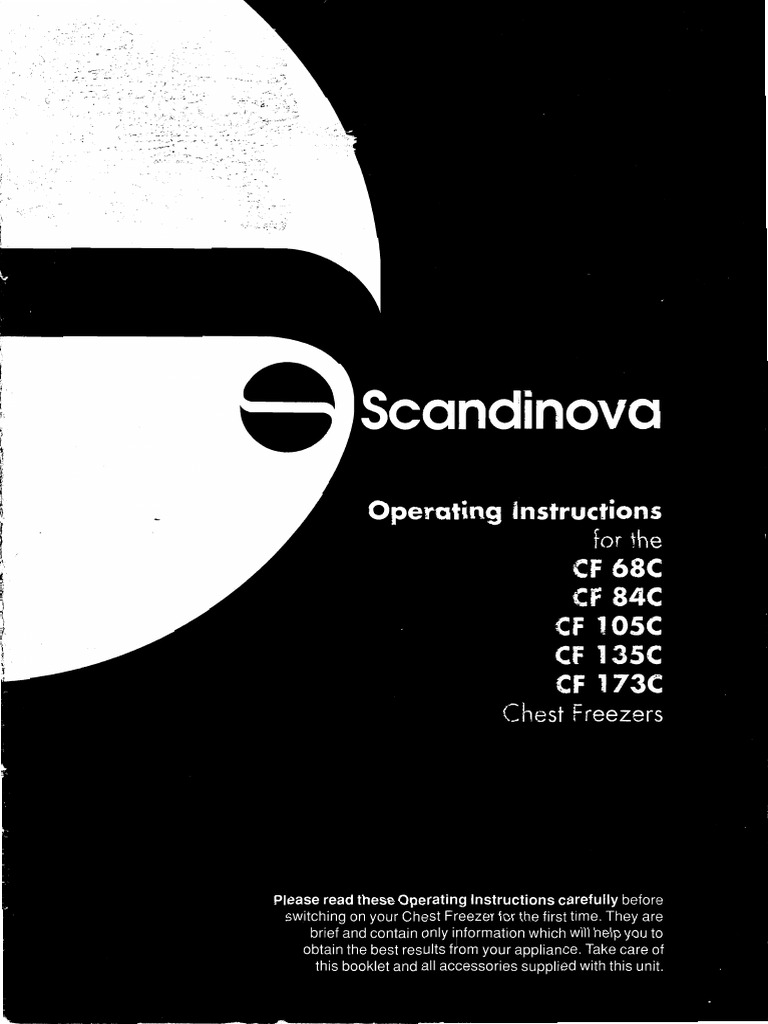 Scandinova CF173C Instruction Book | PDF