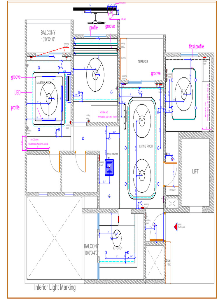 Ceiling Light Marking, Sparkle Site - Model - 250818 - 183535 | PDF ...